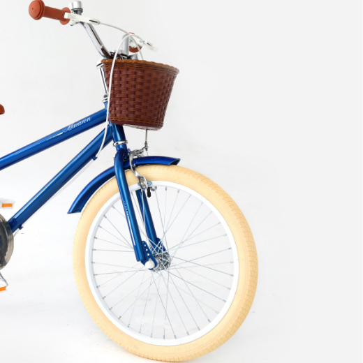 RoyalBaby Macaron Kids Vintage Bike 16'' Kids Bike (16B-6.3)- Dark Blu ...